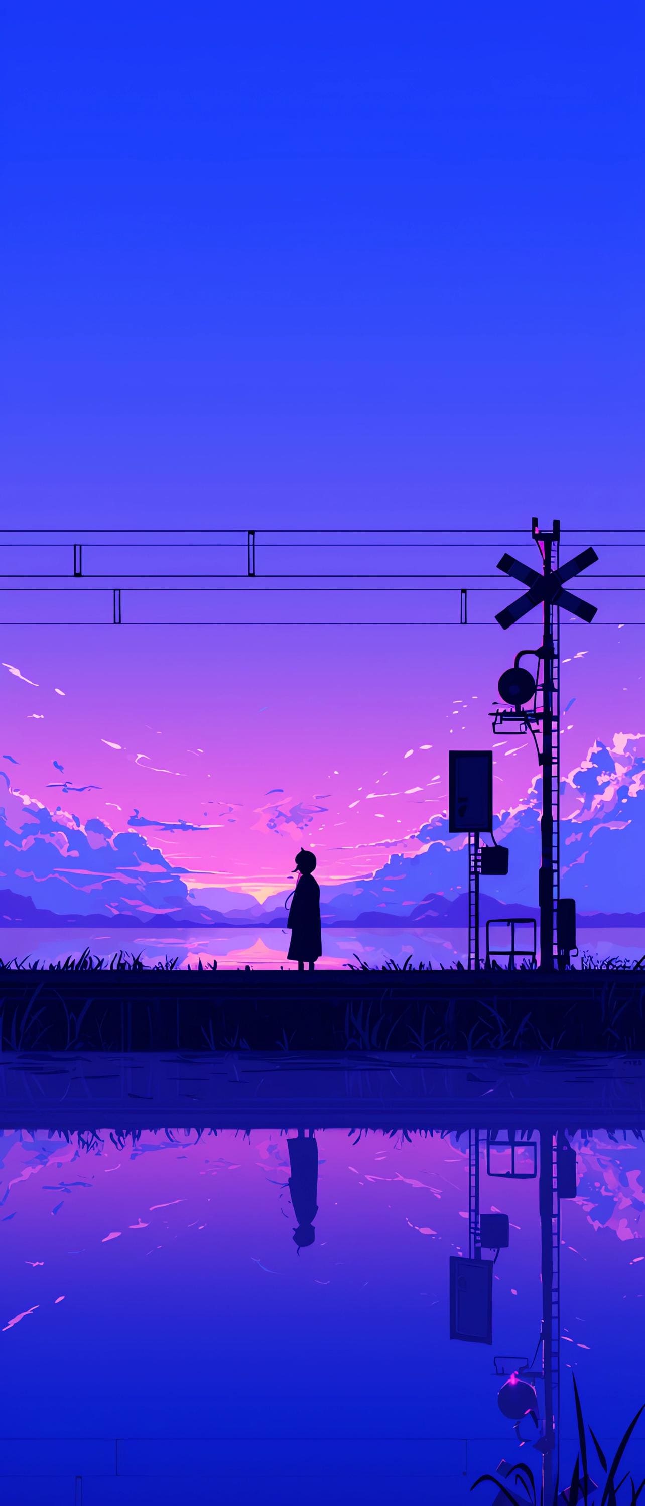 Minimalist Anime Wallpaper Pack | Clean Aesthetic Phone Backgrounds | 9 ...