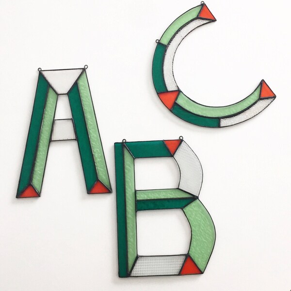 Stained Glass Letters - Etsy