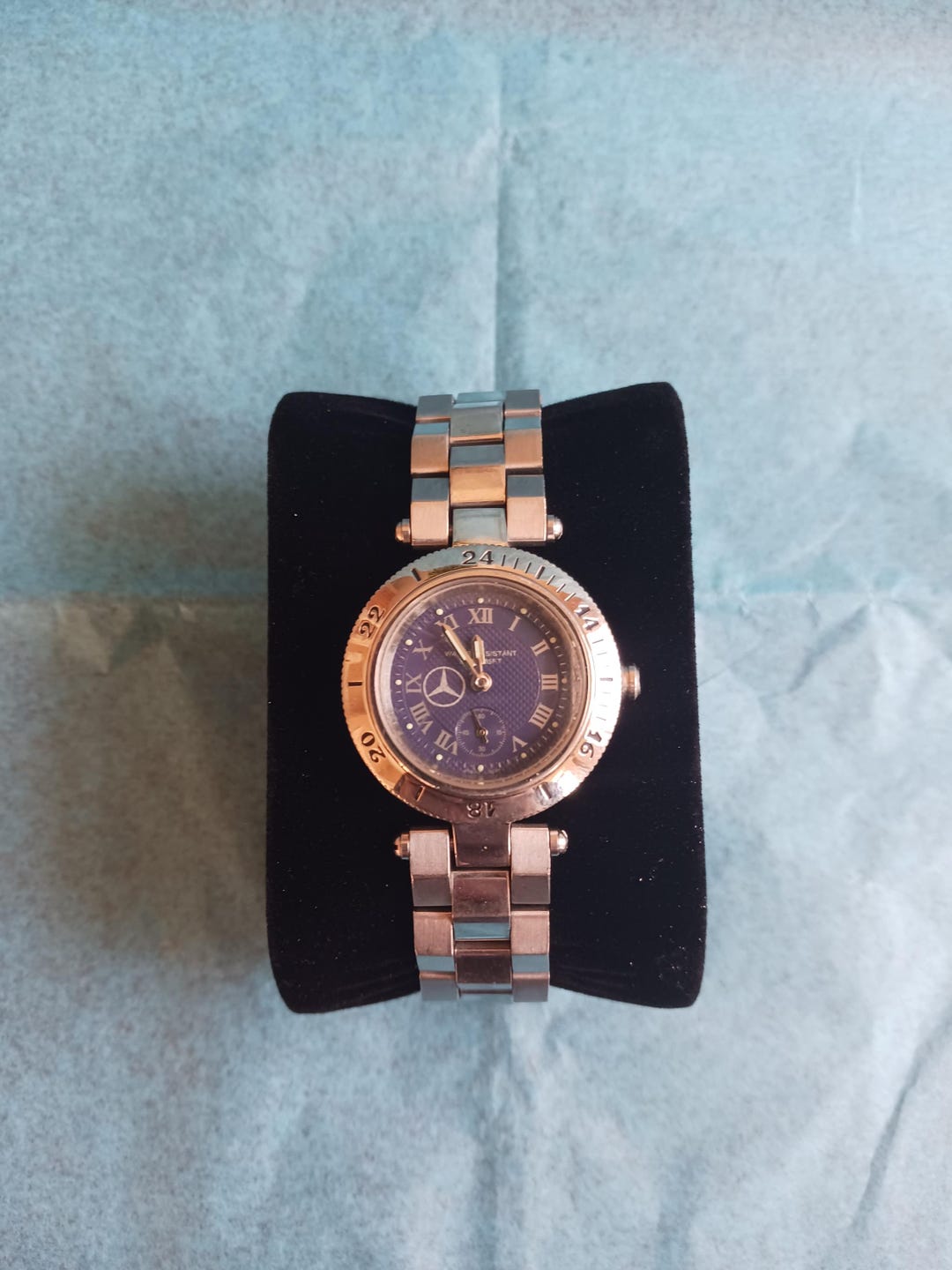 Oniss Paris X Mercedes Benz Ladies Watch, Stainless Steel, Blue Dial - Etsy