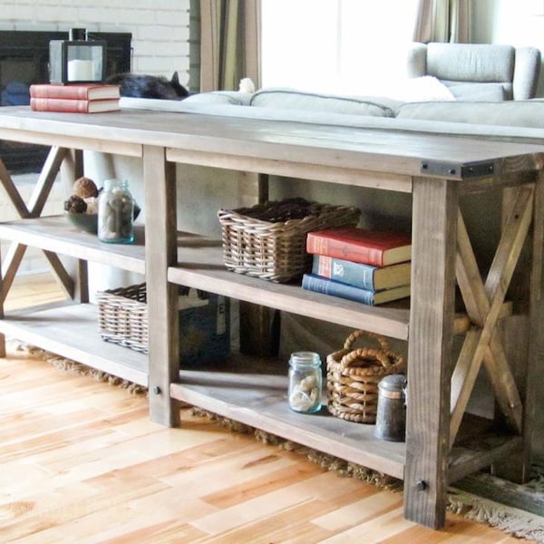 Rustic Farmhouse Console Tables - Etsy