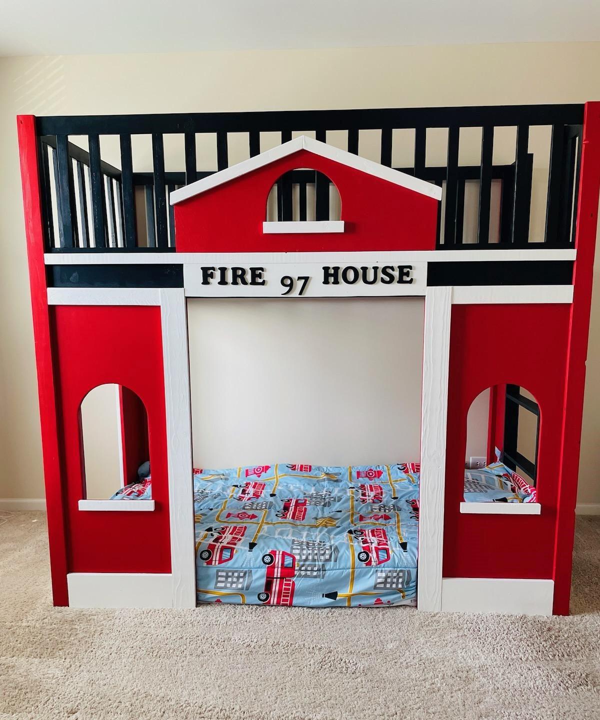 Build a Fun and Functional Fire Station Loft Bed – DIY Plans for Kids ...