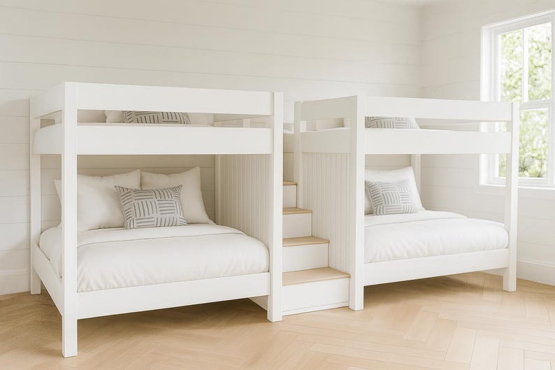 Heavy-duty Bunk Bed Plans – Sturdy DIY Wood Frame for Twin, Full, or ...