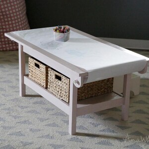 Kids Play Table DIY Plan – PDF Build Guide With Paper Roll Holder and ...