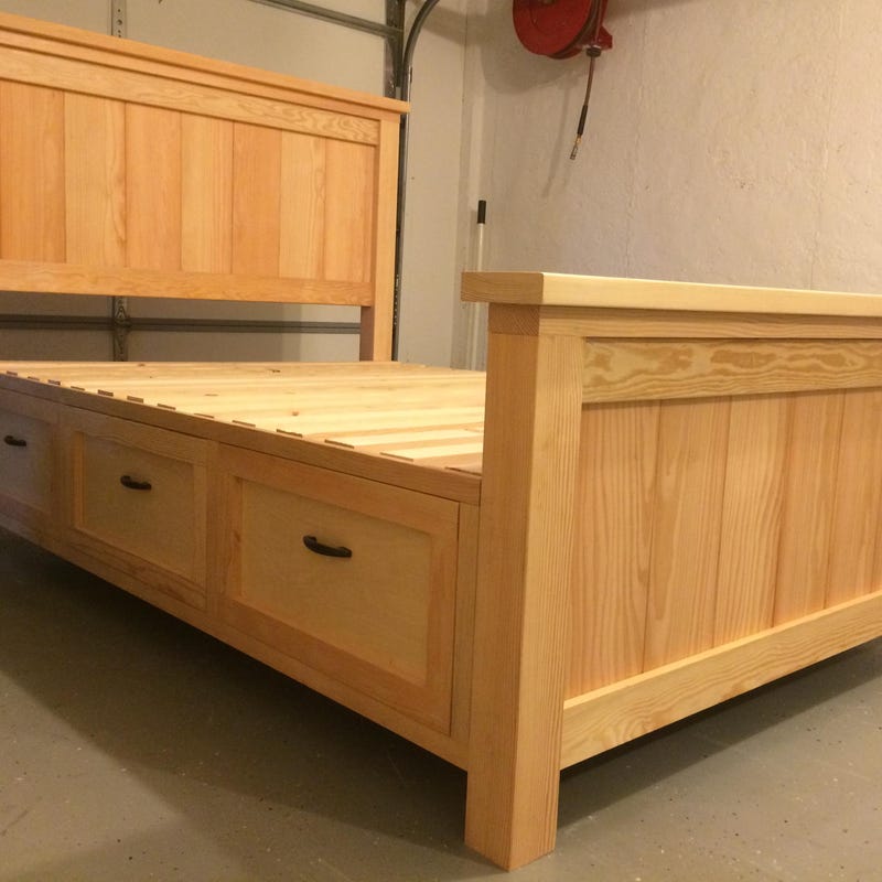 Queen Size Bed Pdf - Etsy