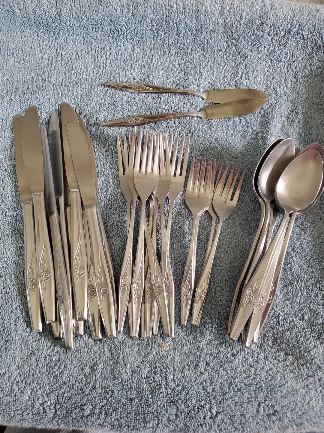 Spritely Rose Stainless Steel Lot - Etsy