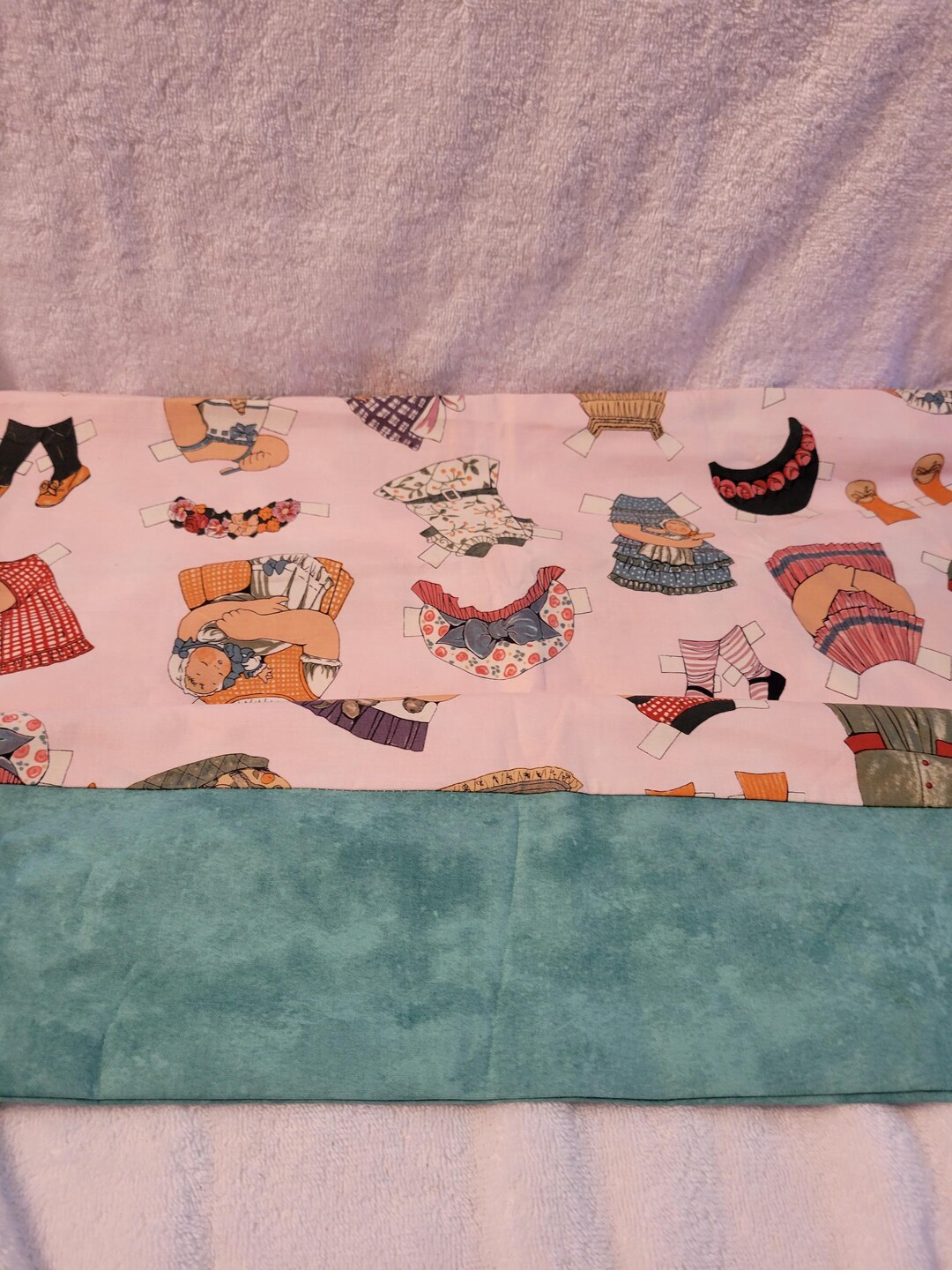Handmade Paperdoll Print Pillowcase - Etsy