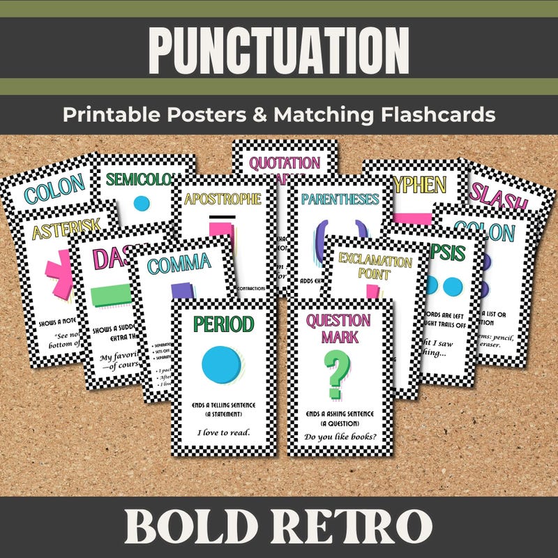 Punctuation Poster - Etsy