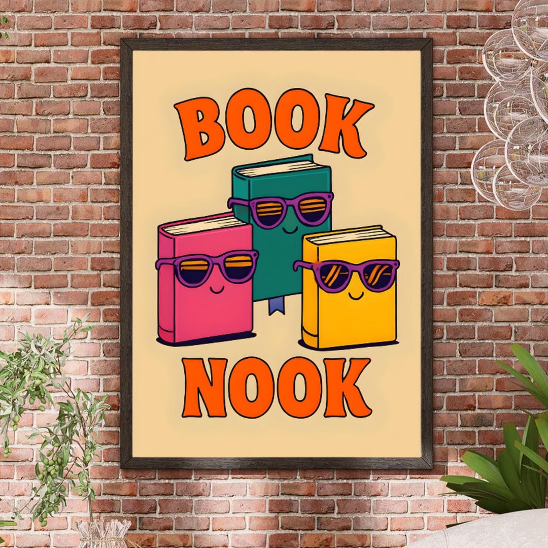 Back to School Printable Book Nook Classroom Poster for Teachers ...