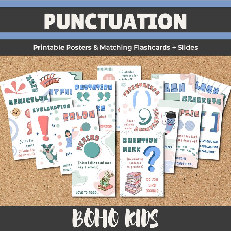 Punctuation Poster - Etsy