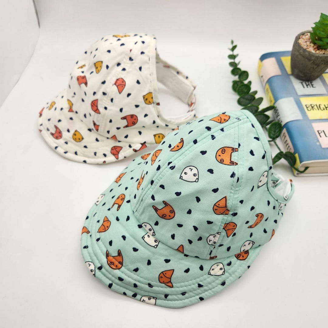 Kids UV Protection Sun Hat: Foldable Cotton Beach Hat - Etsy