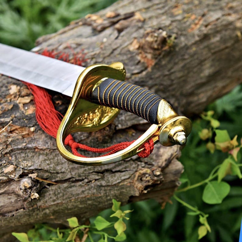 Custom Handmade Damascus Steel Sword, Ertugrul Scimitar Arabic Turkish ...