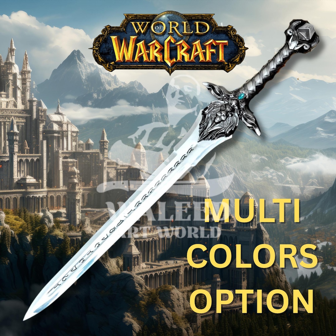 Handmade World of Warcraft Royal Guard Cosplay Sword Alliance Lion Head ...