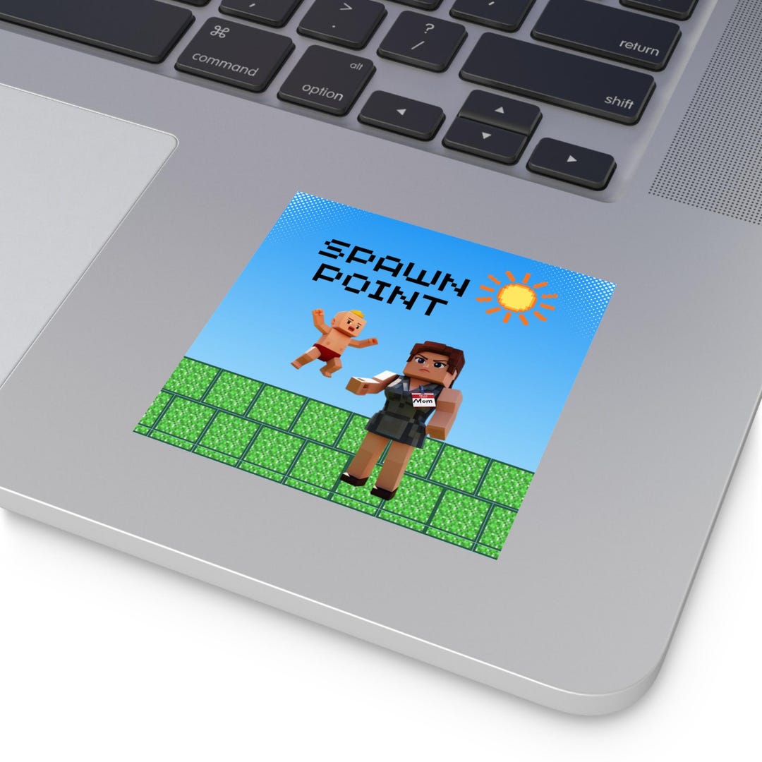 Spawn Point Vinyl Sticker | Gamer Mom Gift | Pixel Art Decal | 600 X ...