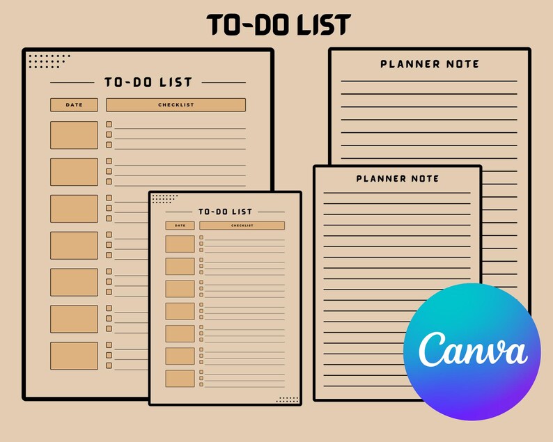 Printable To-do List Template | Minimalist Green Checklist PDF | Daily ...