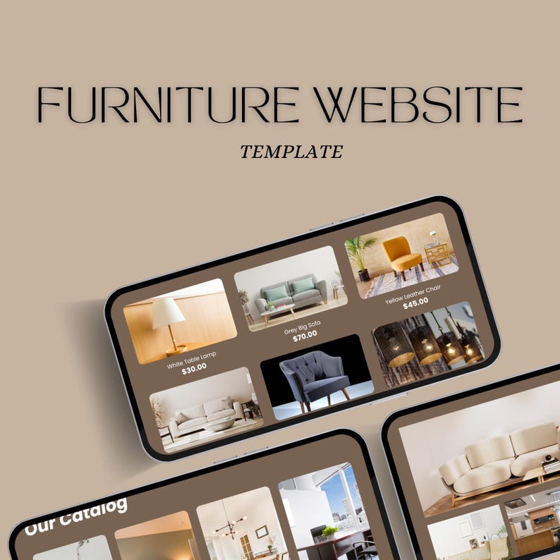 Modern Furniture Website Template – Home Decor & Interior Design Shops ...