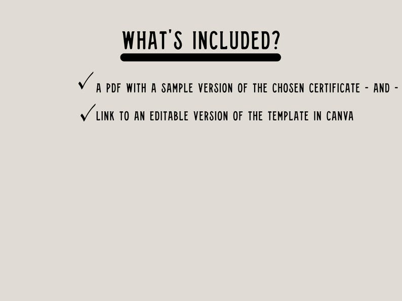 Editable Business Certificate Template: Customizable Award (PDF ...
