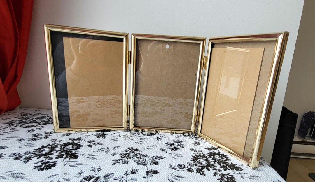 Vintage Art Nouveau Triptych Frame or Gilded Folding Frame. - Etsy