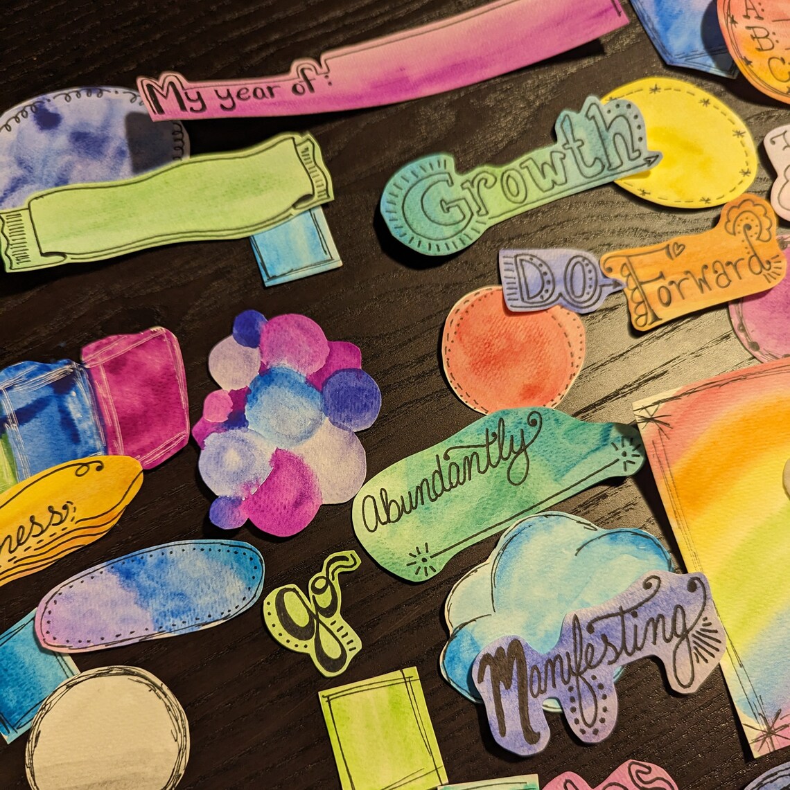 Printable Vision Board Ephemera Kit for Manifesting, Collage, and ...