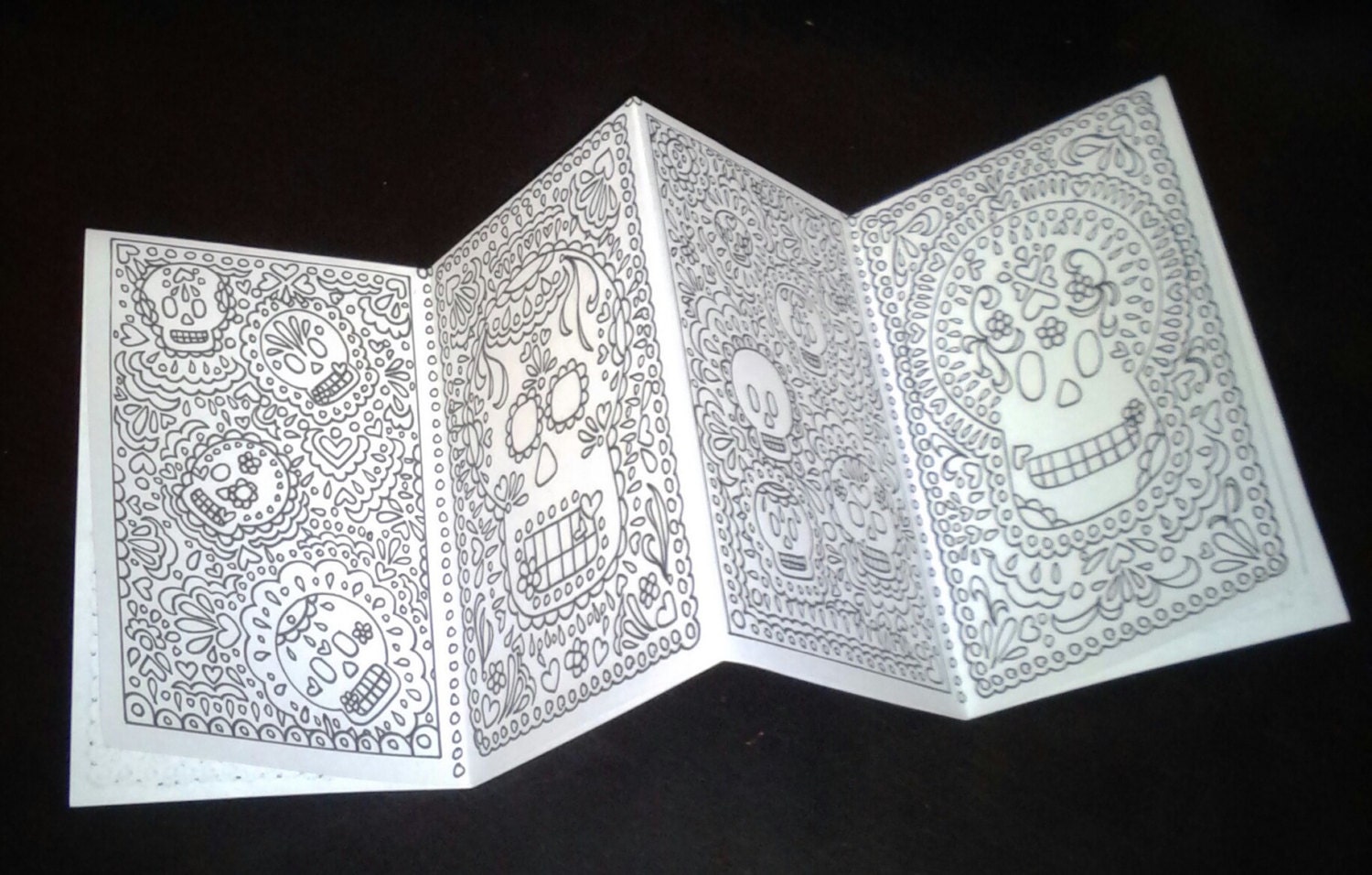 Day of the Dead Sugar Skull Coloring Book, Dia De Los Muertos, Mini ...