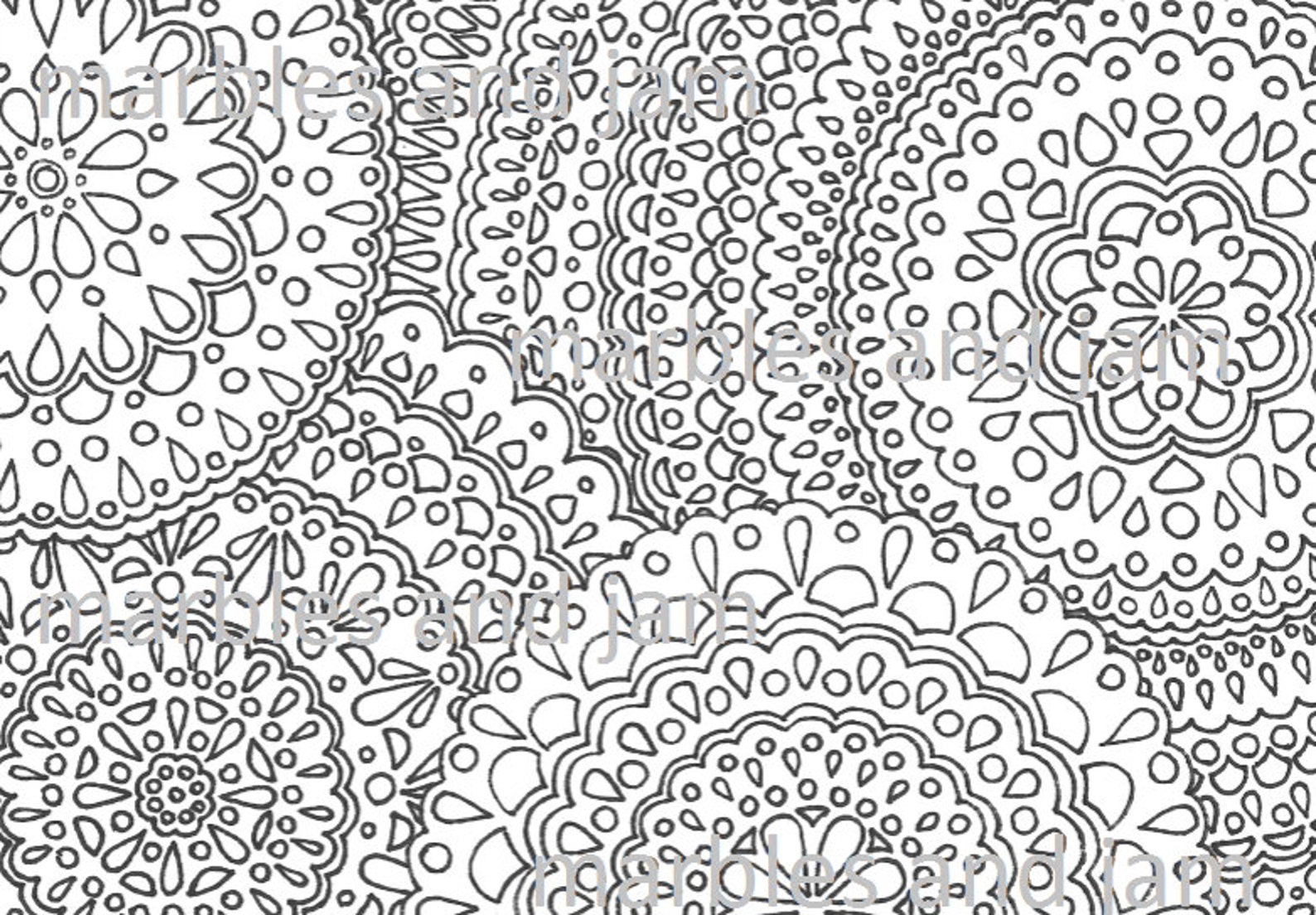 Overlapping Mandala Printable Adulte Coloring Page - Etsy Australia