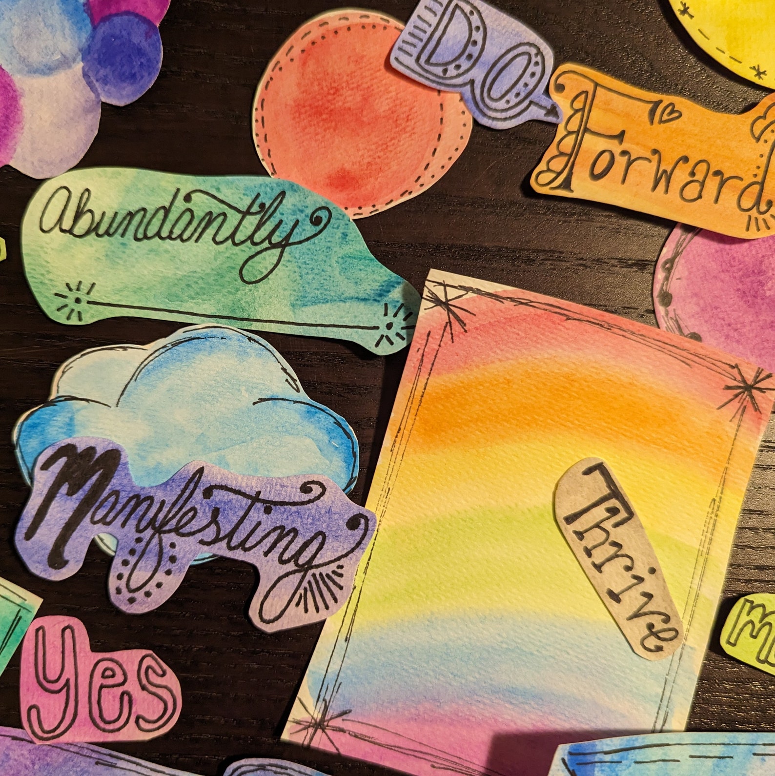 Printable Vision Board Ephemera Kit for Manifesting, Collage, and ...