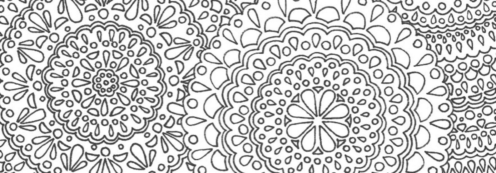 Overlapping Mandala Printable Adulte Coloring Page - Etsy