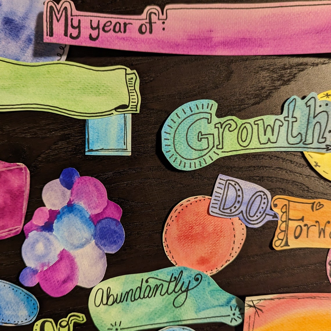 Printable Vision Board Ephemera Kit for Manifesting, Collage, and ...