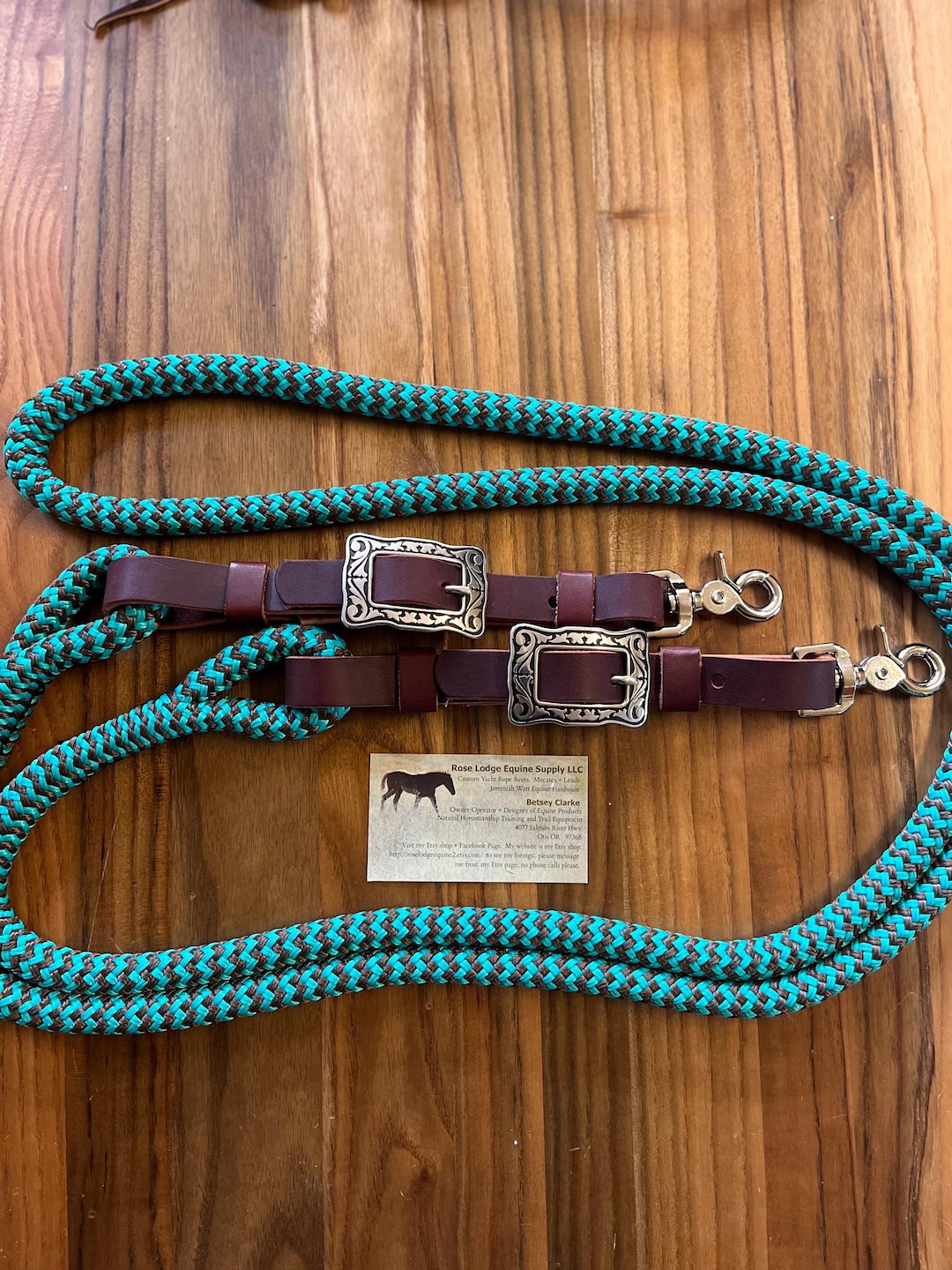 Yacht Rope Loop Reins, 9' X 1/2 W Buckle Slobber Straps Clips Spliced ...