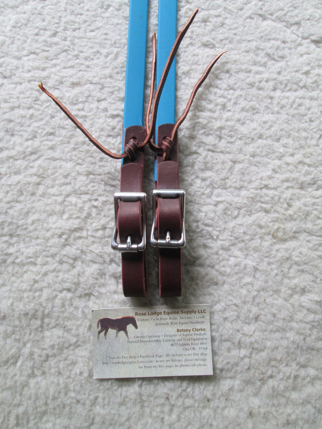 Buckle End Long Line / Ground Driving Lines Reins.. Synthetic Weaver ...