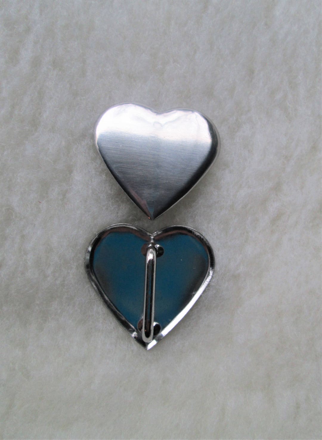 Heart Shaped Bridle Rosettes / Loop Back Conchos Stainless Steel W ...