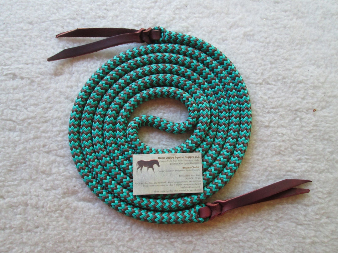 Yacht Rope Sport Mecate Reins W Poppers! Use With Slobber Straps ...