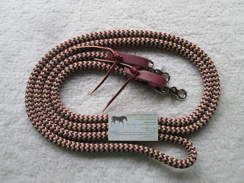 Split or Loop Yacht Rope Reins! Choose Your Color/diameter + Length ...