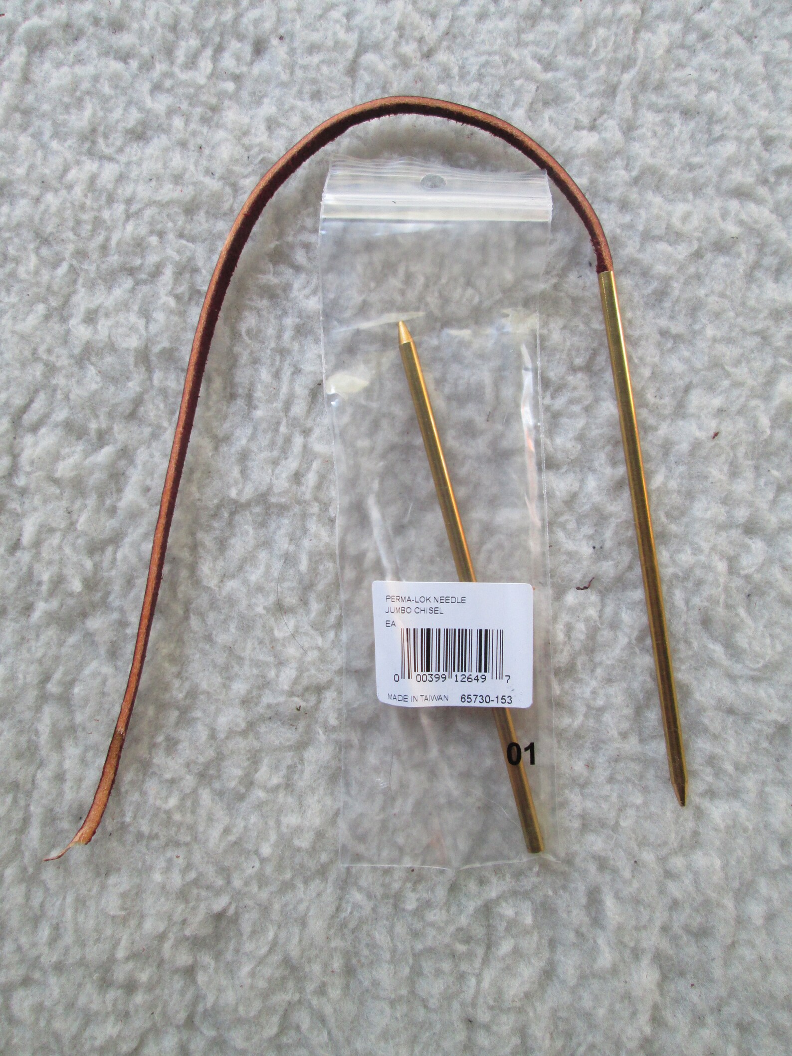 Perma Lok Jumbo Lacing Needle W Chisel Tip 1/4 Lace .. for - Etsy