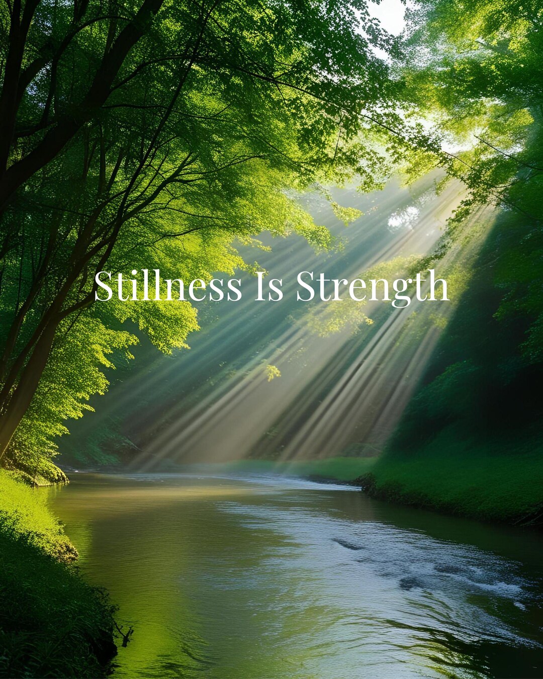 Stillness is Strength, Minimalist Quote Art Printables, Inspirational ...