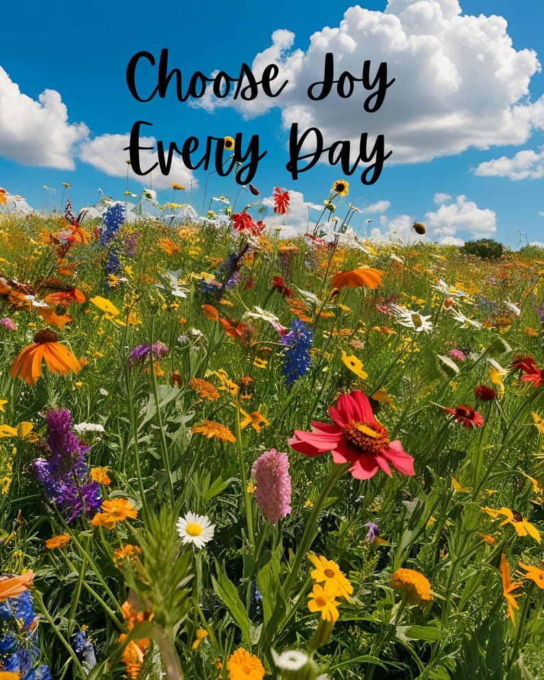 Minimalist Quote Art Printable, Choose Joy Every Day, 8x10 Instant ...