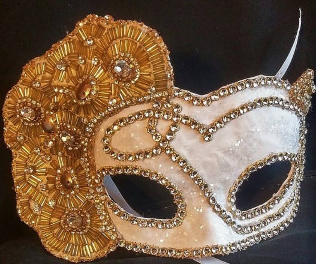 Gold Masquerade Mask, Handmade Mask,masquerade Ball Mask,bridal ...