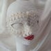 Ivory Masquerade Mask, Handmade Satin Crystal Mask,bridal Accessory ...