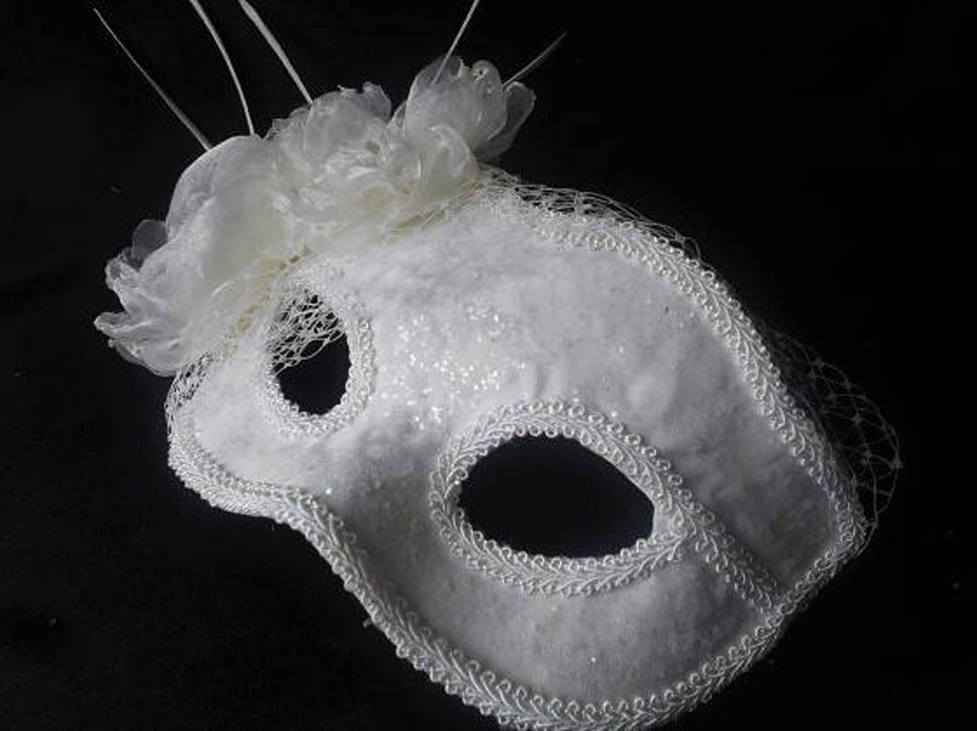 Masquerade Mask, Ivory Handmade Mask ,masquerade Ball Mask,fantasy Mask ...