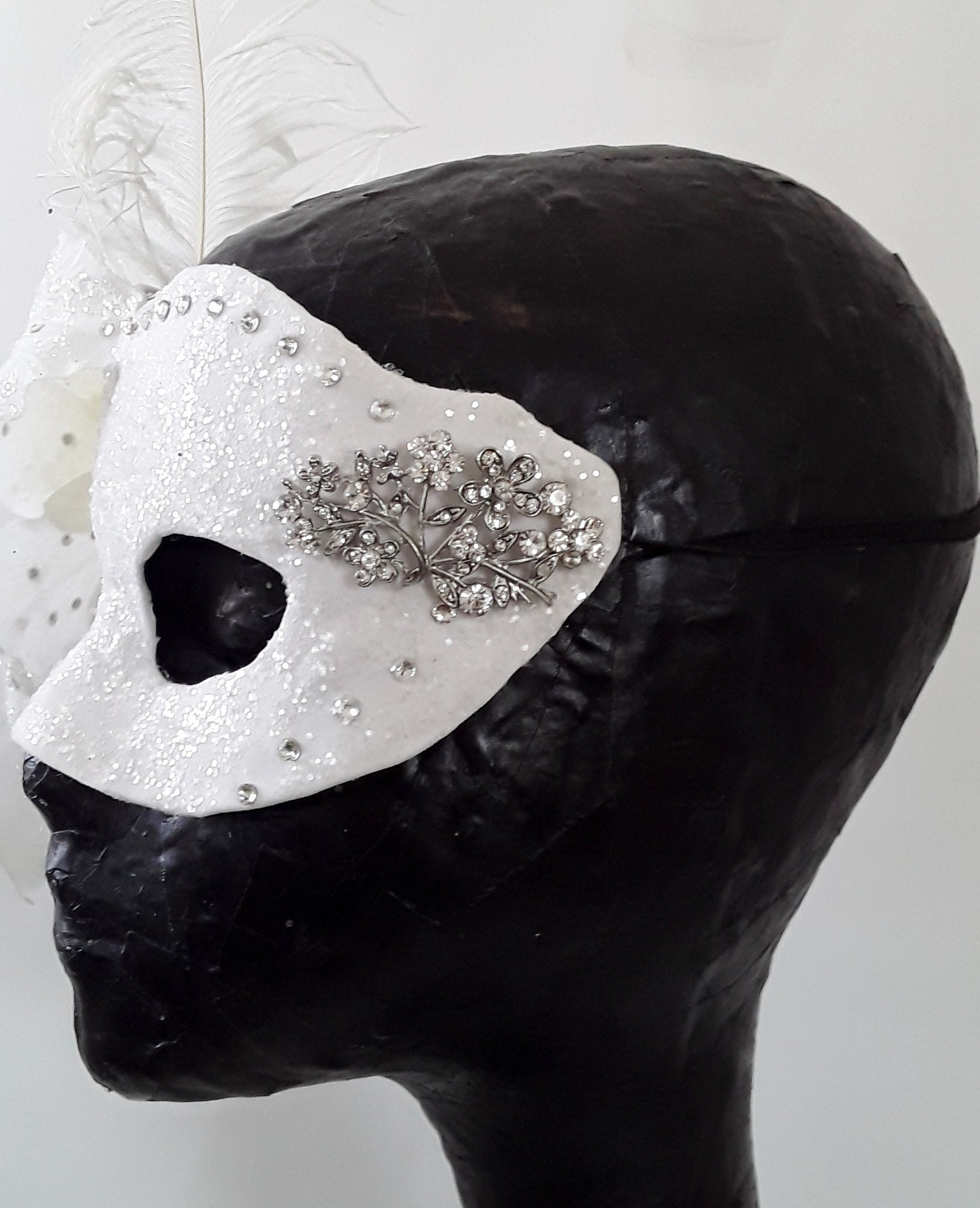 Masquerade Mask , Bridal Mask, Wedding Photo Prop, Ballroom Mask, Mardi ...