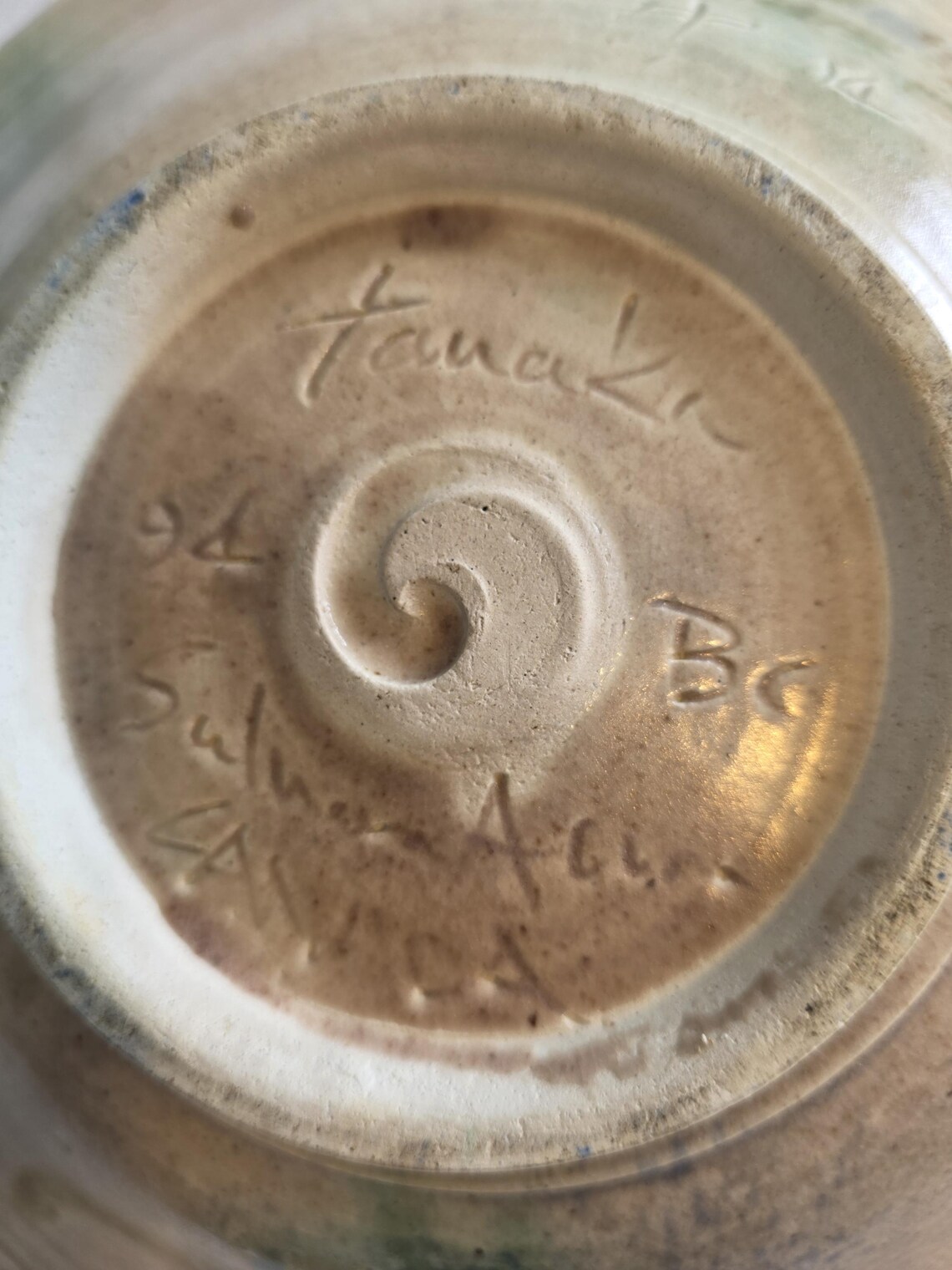 Richard Tanaka Studio Pottery Bowl – 1994 Signed BC Art Stoneware With ...