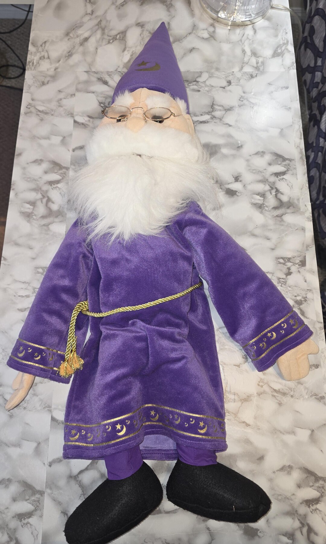 Puppet Wizard Sorcerer Full Body Hand Puppet Plush Purple 37" Rare ...