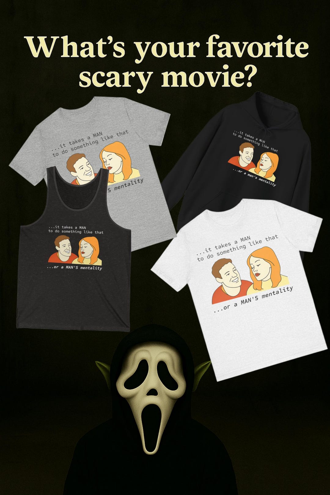 Stu & Tatum Feminist Scream Inspired Hoodie: Horror Movie Meme - Etsy