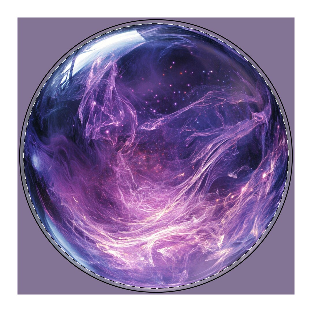 Vegan Leather Mouse Mat: A Cosmic Purple Sphere - It's Like Having A ...