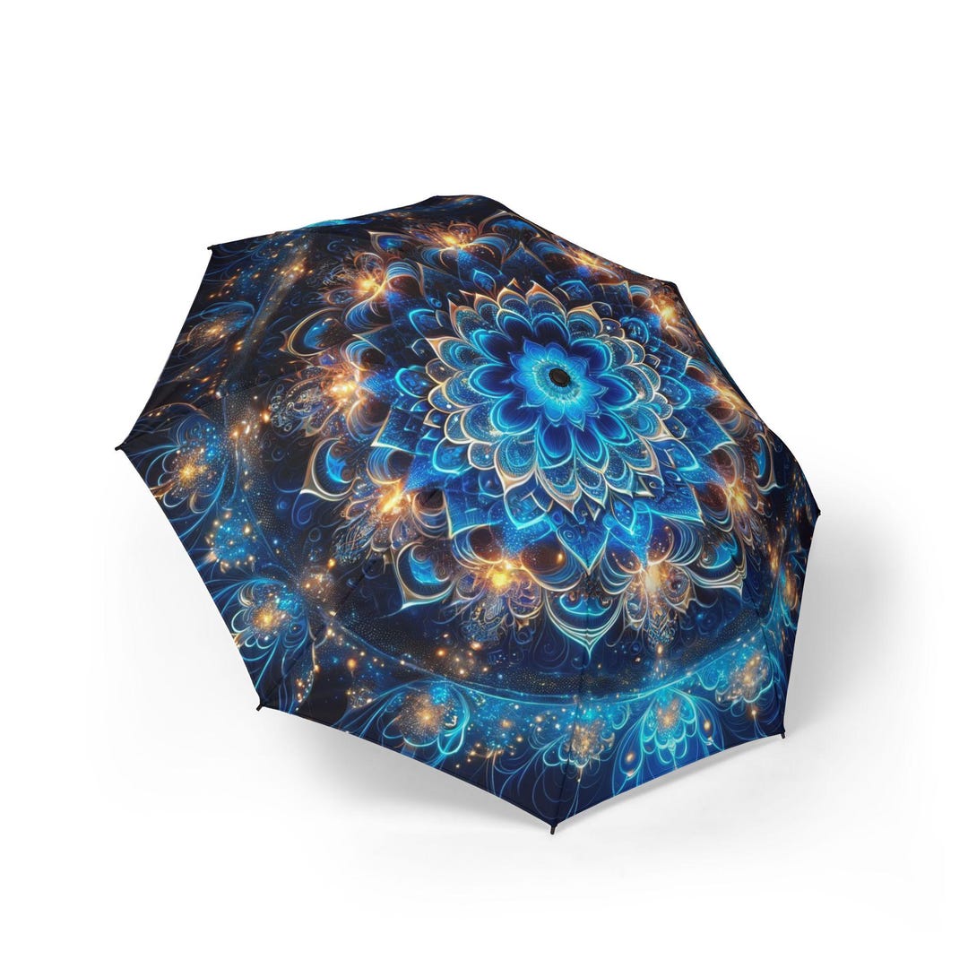 Mandala Umbrella, Vibrant Sacred Geometry Festivall-size/48" - for Rain ...