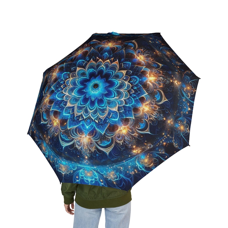 Mandala Umbrella, Vibrant Sacred Geometry Festivall-size/48" - for Rain ...