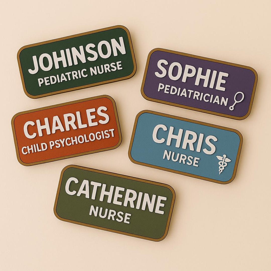 Personalized Medical Name Tag, Nurse Badge, Doctor Name Sign, Custom ...