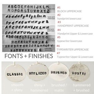 Personalized Name Disc | Medium 5/8" | Sterling Silver Stamped Name ...