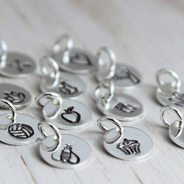 Hand Stamp Charms - Etsy
