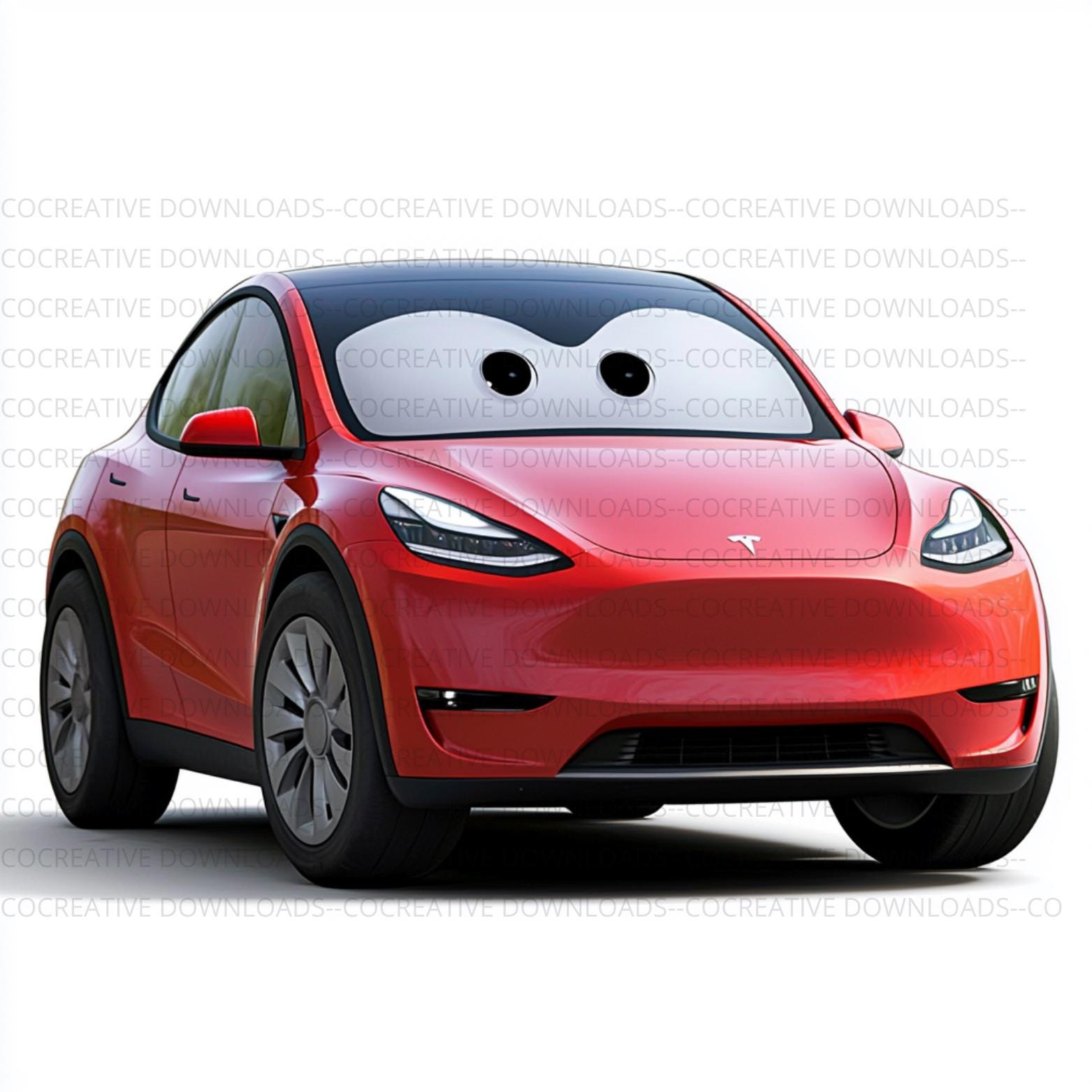 Disney Pixar Inspired Tesla Model Y & Cyber Truck Clip Art – 48 PNG ...