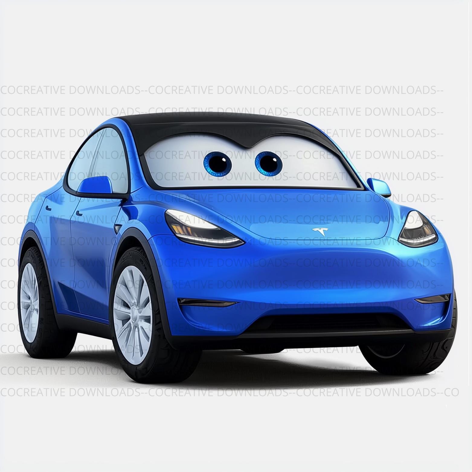 Disney Pixar Inspired Tesla Model Y & Cyber Truck Clip Art – 48 PNG ...